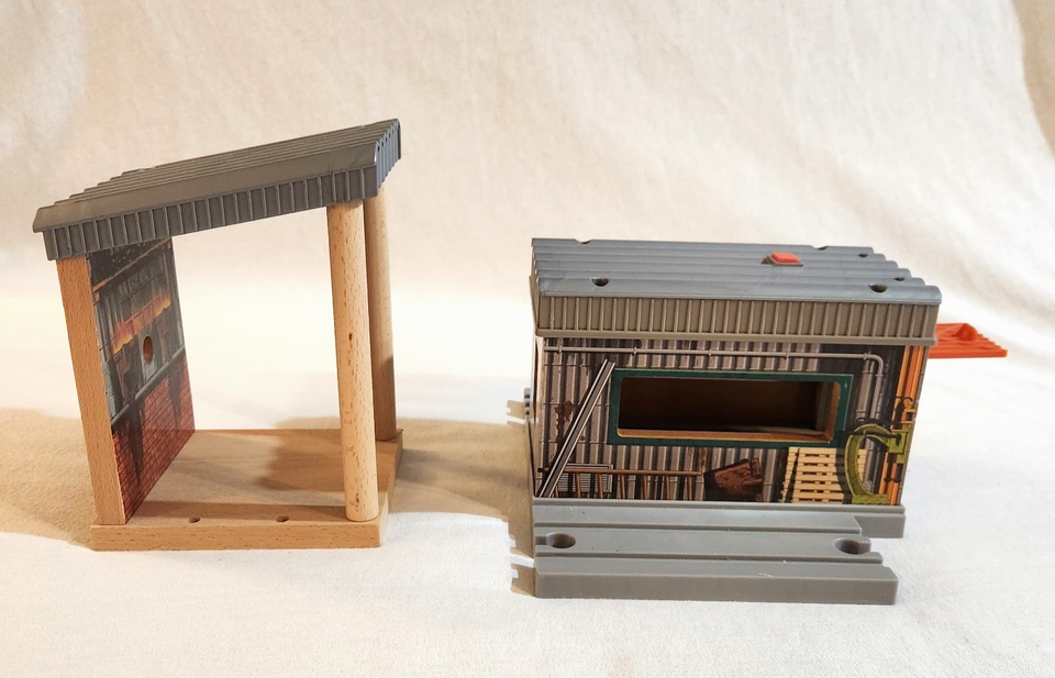 Thomas & Friends Wooden Percy At The Dieselworks Shed Pieces Works ...