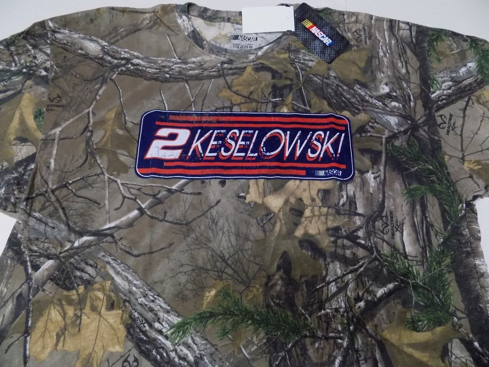 #2 BRAD KESELOWSKI REALTREE NASCAR MENS SIZE XL LICENSED T-SHIRT NWT | eBay