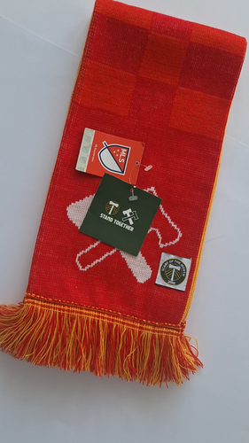 *NWT* Portland Timbers Rose City MLS Ruffneck Scarf "Play Hard Play ...