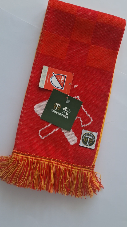 *NWT* Portland Timbers Rose City MLS Ruffneck Scarf "Play Hard Play ...