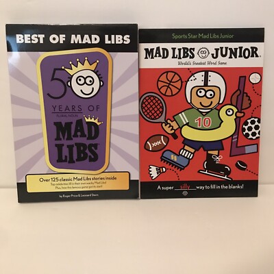 Best of Mad Libs 50 years of mad libs AND sports mad libs junior ...