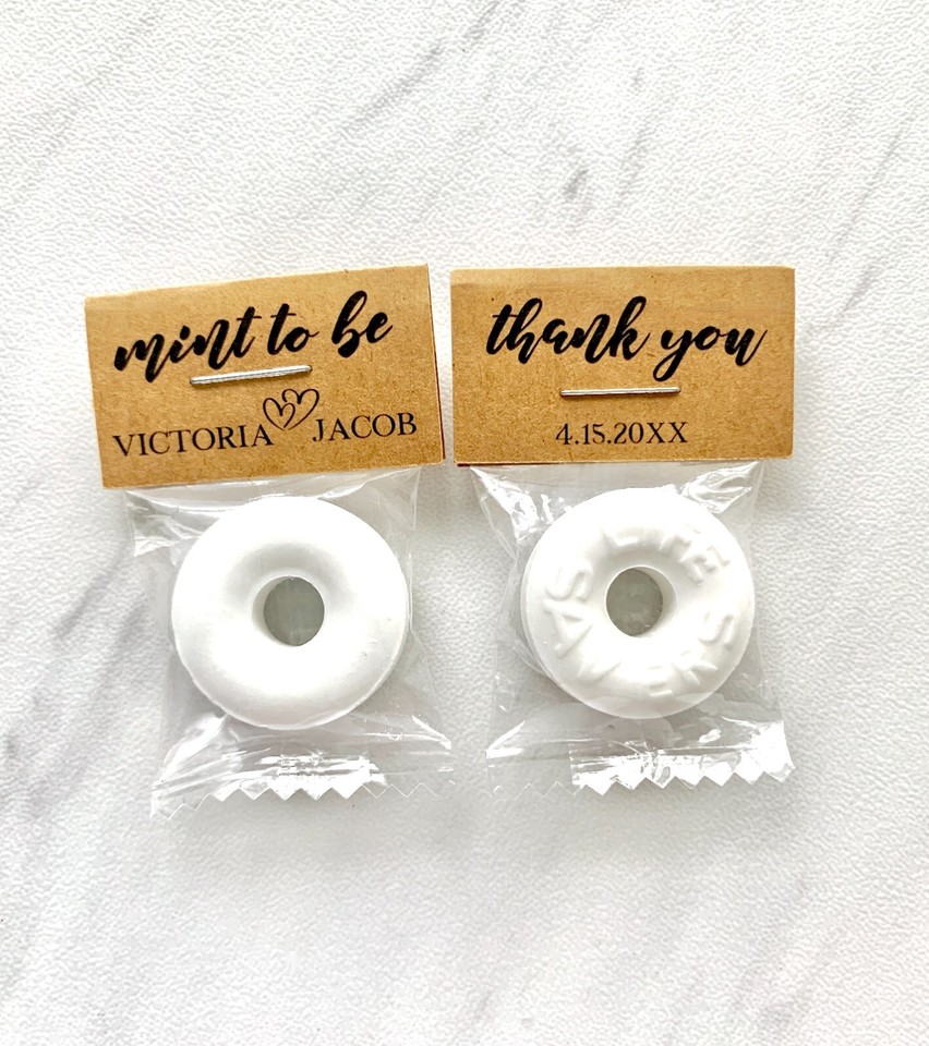50 Personalized wedding mints, affordable wedding favors, mint to be ...