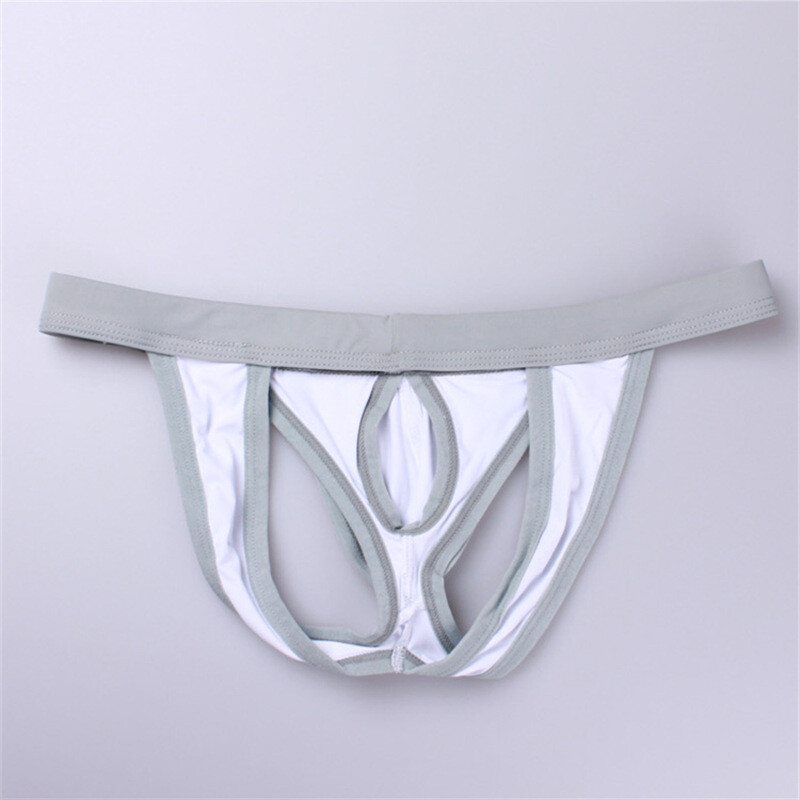 Men Open Front Pouch G-string Thongs Briefs Underwear Sexy Backless ...