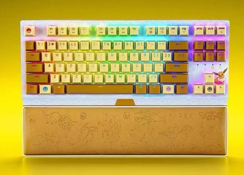 Razer x Pokémon Eevee Blackwidow V3 TKL Wired Mechanical Keyboard ...