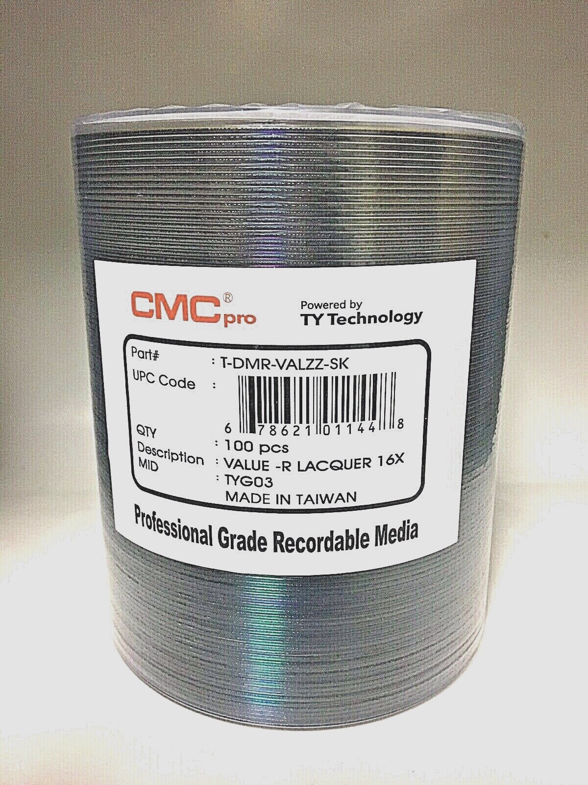 JVC Taiyo Yuden CMC Pro 16X Silver Thermal Printable Value DVD-R Disc ...