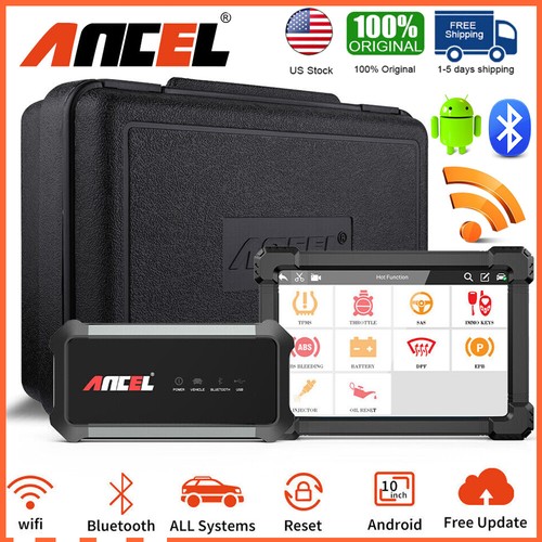 Ancel X7 OBD2 Scanner Bluetooth Auto All System ABS DPF IMMO Tablet ...