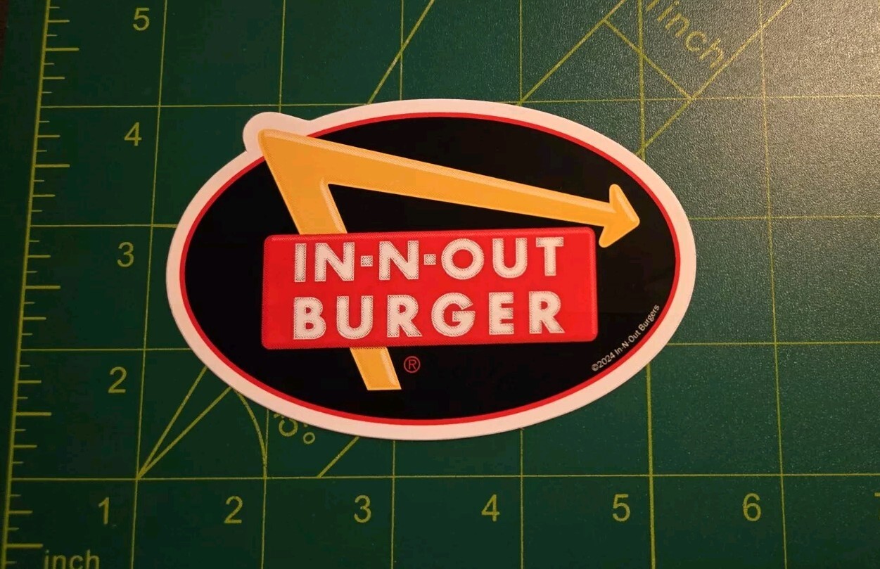 In-N-Out Burger Arrow Sign (Black & Red) Sticker / Decal INO | eBay