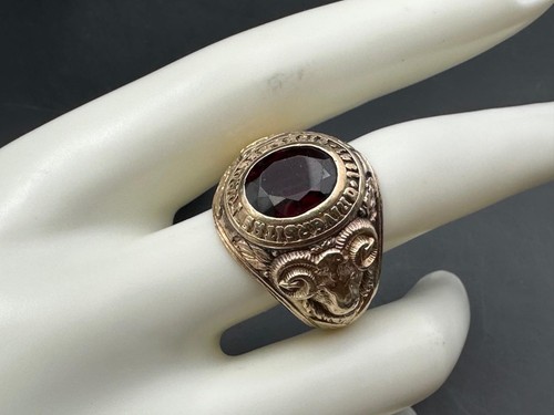 Vintage 1943 Fordham University 10kt Gold Class Ring | eBay