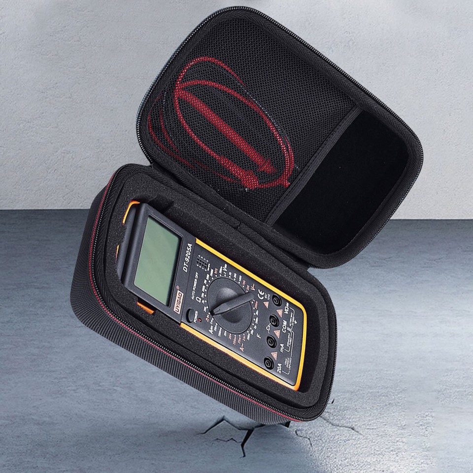Hard Case with Mesh Convenient Storage Tool Accessories for Fluke (Red ...