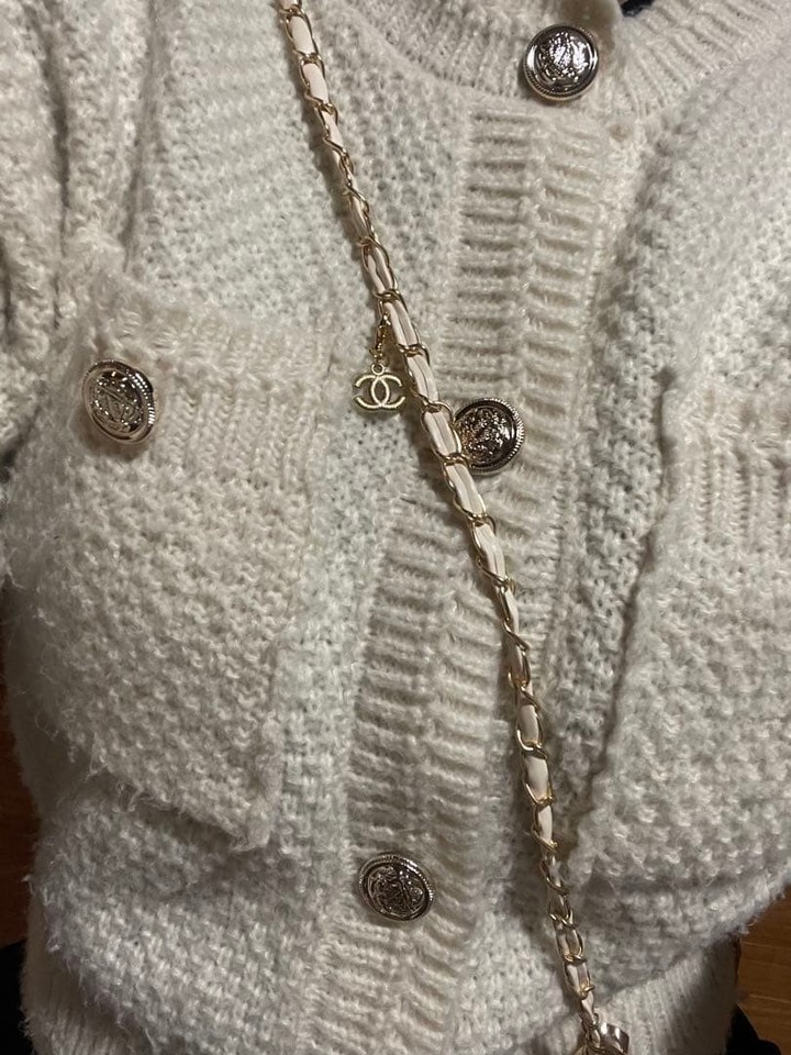 Big Sale! CHANEL Charm Reversible White Smartphone Chain | eBay