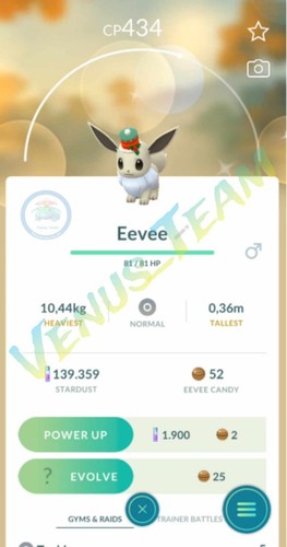 Pokémon Go Shiny Holiday Eevee P T C 20k Dust | eBay