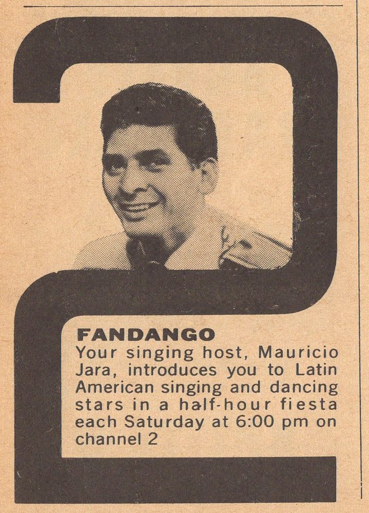 1956 TV AD~MAURICIO JARA HOSTS FANDANGO~LATIN AMERICA SINGING & DANCING ...