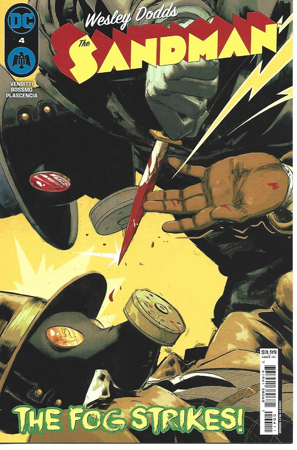 WESLEY DODDS THE SANDMAN #4 RILEY ROSSMO COVER A DC COMICS 2024NEW ...