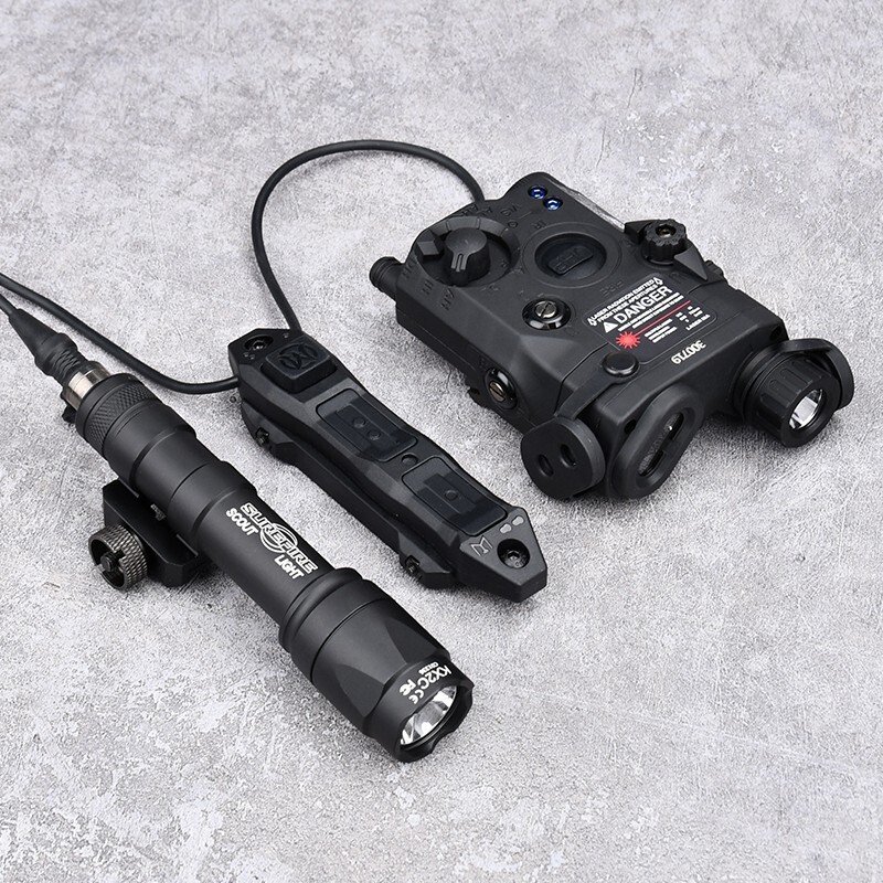 Tactical PEQ 15 UHP Green Dot Laser IR Fill light Hunting Flashlight ...