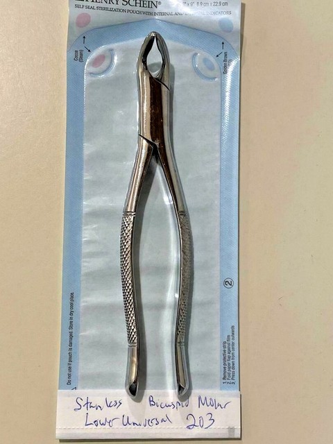 UNIVERSAL LOWER MANDIBULAR MOLAR EXTRACTION FORCEPS #203 STAINLESS | eBay