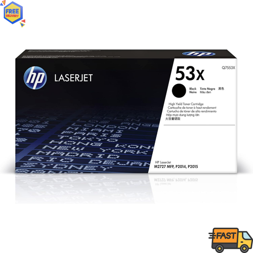 HP 53x (Q7553X) Black Hi Yield Cartridge | eBay