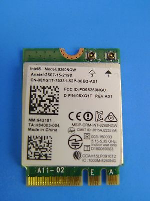 Dell Latitude E7270 E5470 E5570 Wireless Bluetooth 4.2 Card (A01) 8XG1T ...