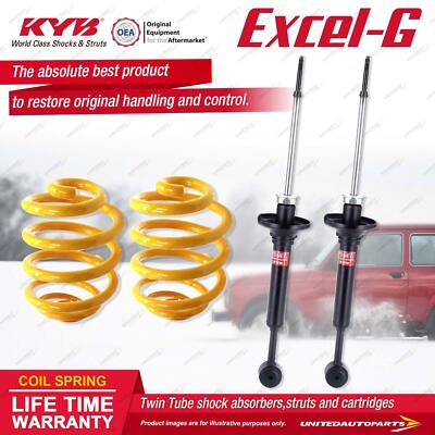 Rear KYB EXCEL-G Shock Absorbers Lowered King Springs for FORD Festiva ...
