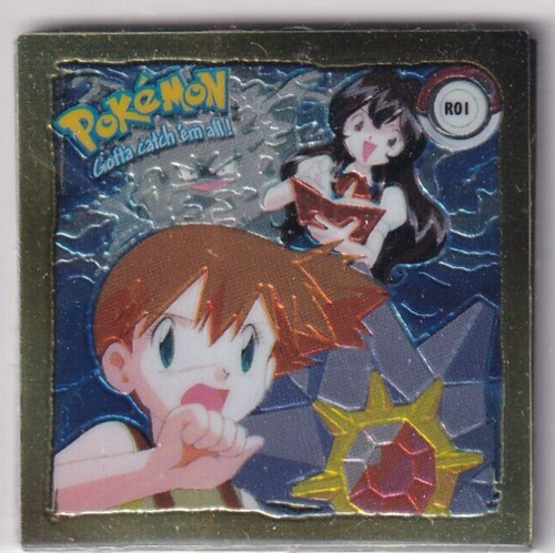 Pokemon Series 1 Sticker Original 1999 Holochrome Sticker No. R01 Misty ...