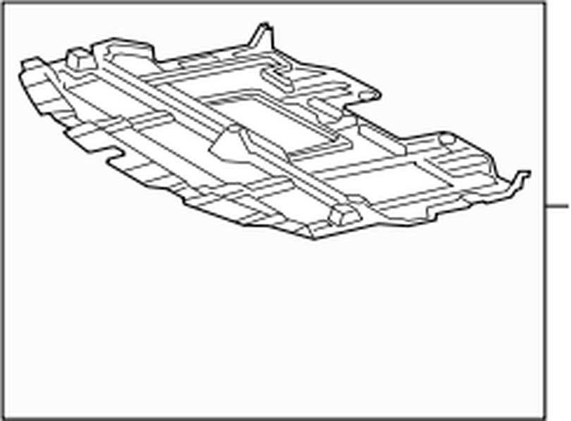 51410-53111 Toyota Cover, engine under 5141053111, New Genuine OEM Part ...