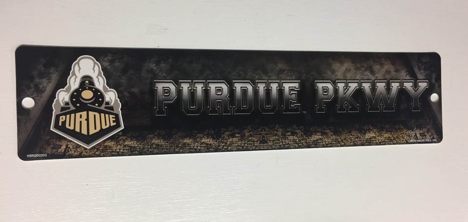 Purdue Boilermakers Street Sign NEW! 4"X16" "Purdue Pkwy" Man Cave | eBay