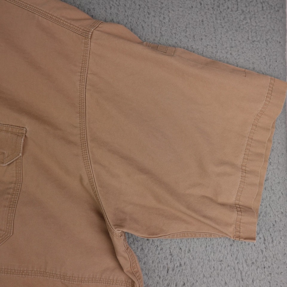 511 Tactical Shirt Mens 3XL Brown Short Sleeve Ripstop Vented Outdoor ...