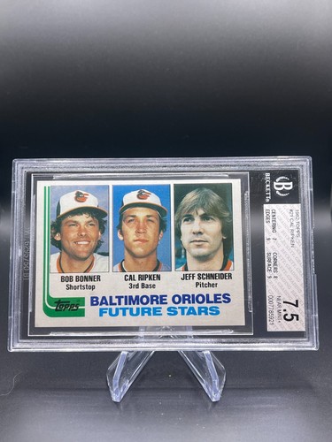 1982 Topps Future Stars Cal Ripken, Jeff Schneider, Bobby Bonner (RC ...