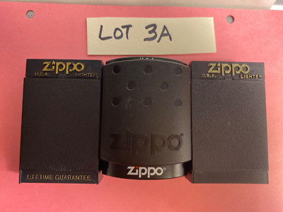 Lot of 3 PLASTIC EMPTY ZIPPO LIGHTER BOXES WITH WARRANTY, BOX ONLY ...
