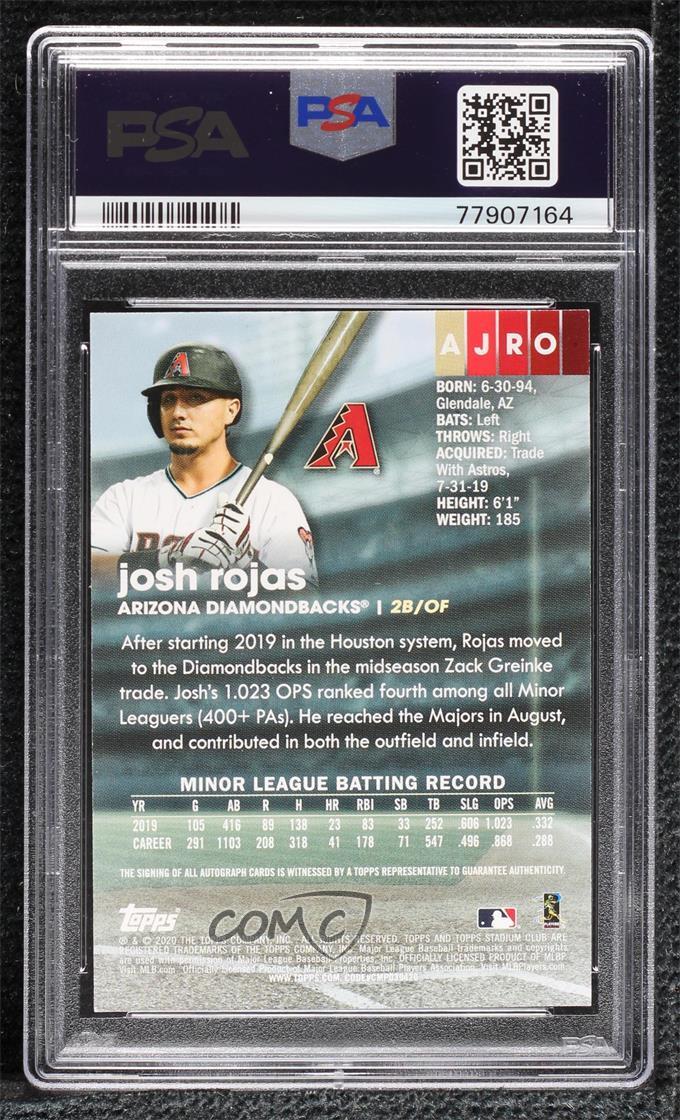 2020 Topps Stadium Club - Autographs #AJRO Josh Rojas (AU, RC) for sale ...