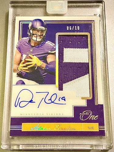 2018 Panini One Adam Thielen Jumbo Patch Autograph 6/10 | eBay
