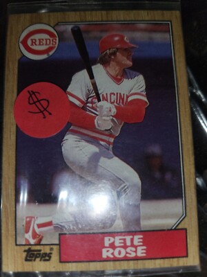1987 Topps - #200 Pete Rose Blue Line Error Card | eBay