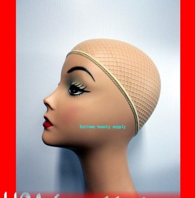 Blond Fashion Hair Wig Weaving Stretchable Net Mesh Fishnet Elastic ...