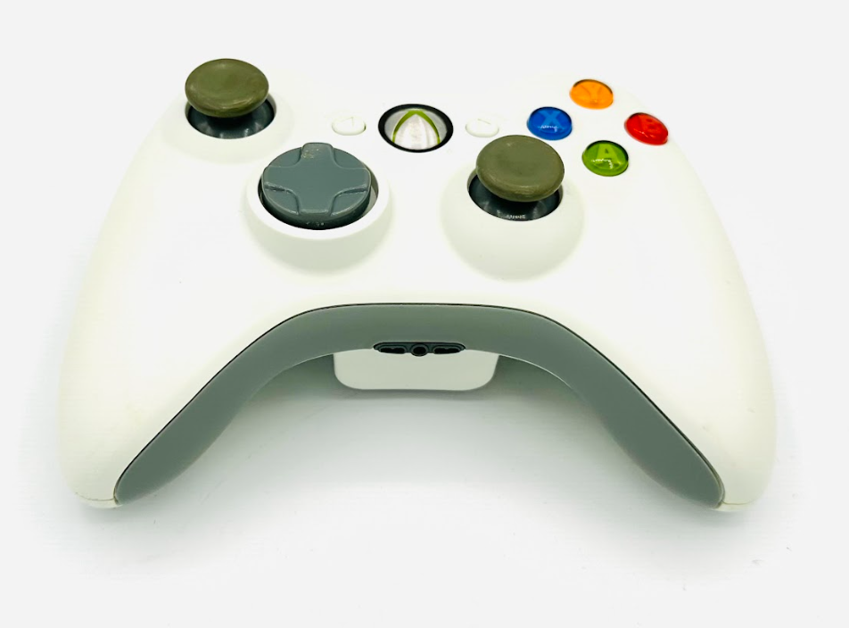 Microsoft Xbox 360 Wireless Controller - White/Gray - with Battery ...