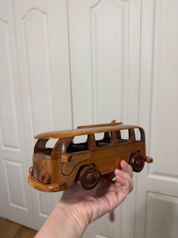 Hand-Carved Wooden VW Bus – Costa Rica “Pura Vida” Souvenir | eBay