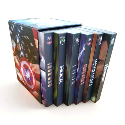 MCU Marvel Phase 1 custom boxes for use w/ 4k Blu Ray steelbook Iron ...