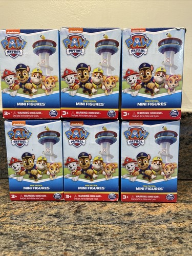 Nickelodeon PAW Patrol Mini Figures Set of 6 SPIN Master Ages 3 ...