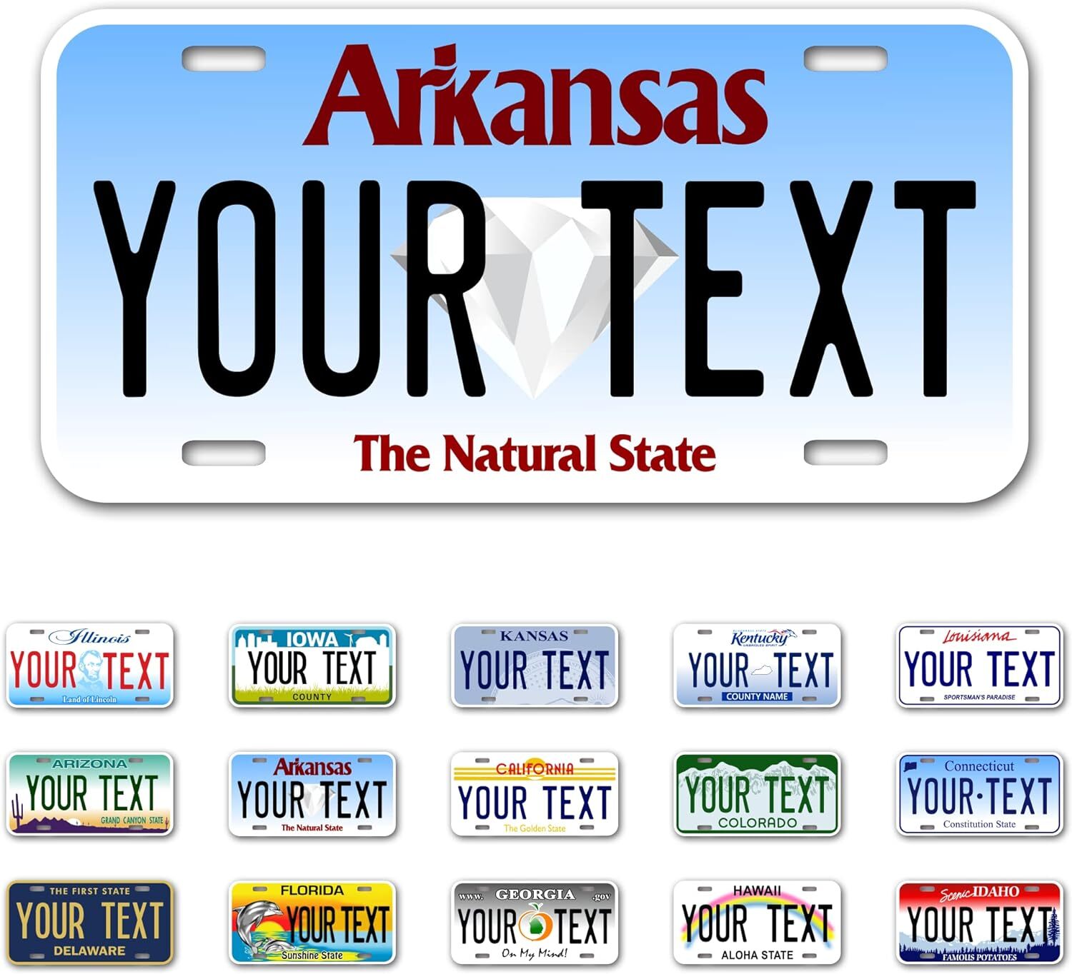 Custom Front License Plate Designs, Personalized License Plate for ...