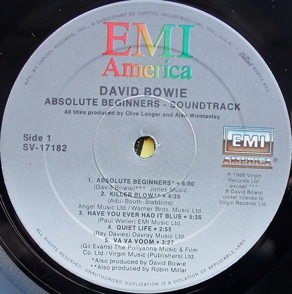 Absolute Beginners - Soundtrack ( Various ) LP Cutout(small cut on ...