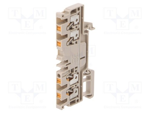 Verbinder: Schienen- beige 2,5mm2 Klemmen: 4 Wege: 1 B: 5,1mm ...