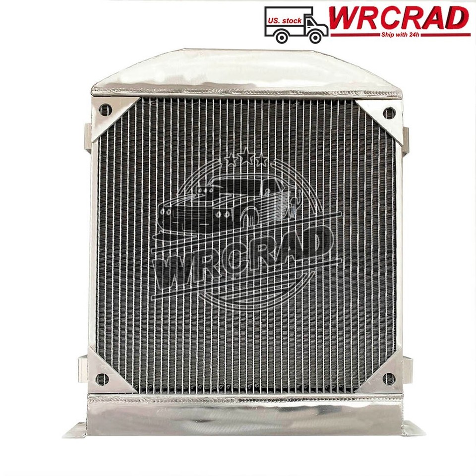 AT/MT Polished Radiator For Low-Boy Ford 1932 Hot Rod W/Chevy 350 V8 ...
