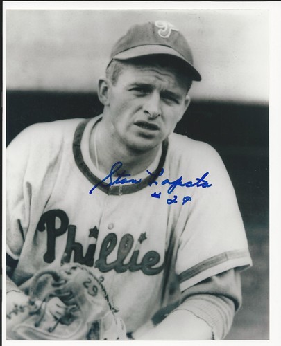 Stan Lopata Philadelphia Phillies Signed Auto 8x10 Photo Autograph | eBay