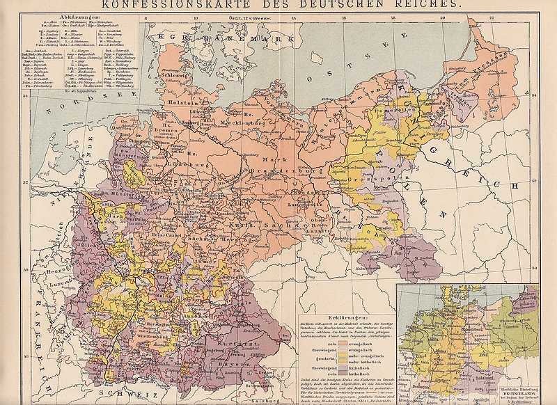 Modern Religious Map Of Germany