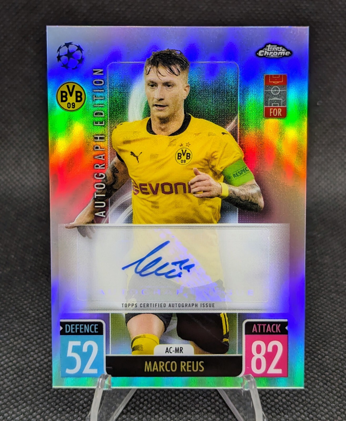 Marco Reus 2021-22 Topps Match Attax UCL Chrome Refractor Auto #AC-MR ...