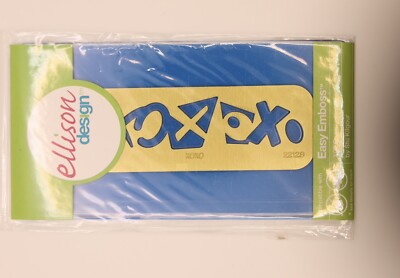 Ellison Design Easy Emboss brass stencil and embossing folder - XOXO | eBay