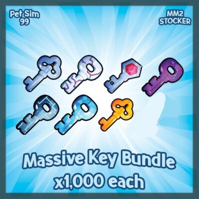 PET SIMULATOR 99 - Massive Key Bundle (1k of each) - PS99 - SAME DAY ...