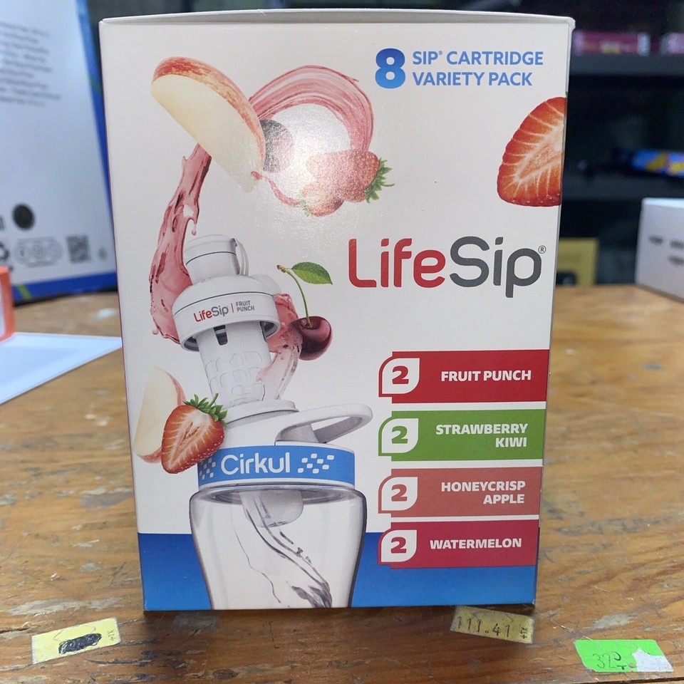 Cirkul Lifesip Flavored Water Cartridge 8 Pack Variety Pack EXP 05/26 ...