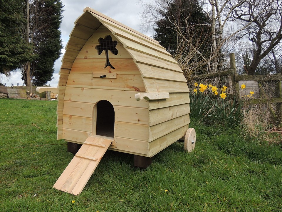 The Chicken Pod Hen House On Wheels - Painted / Unpainted | eBay UK
