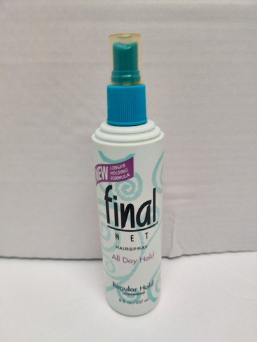 1 Final Net Hairspray All Day Hold Regular Hold Blue Bottle 8oz ...