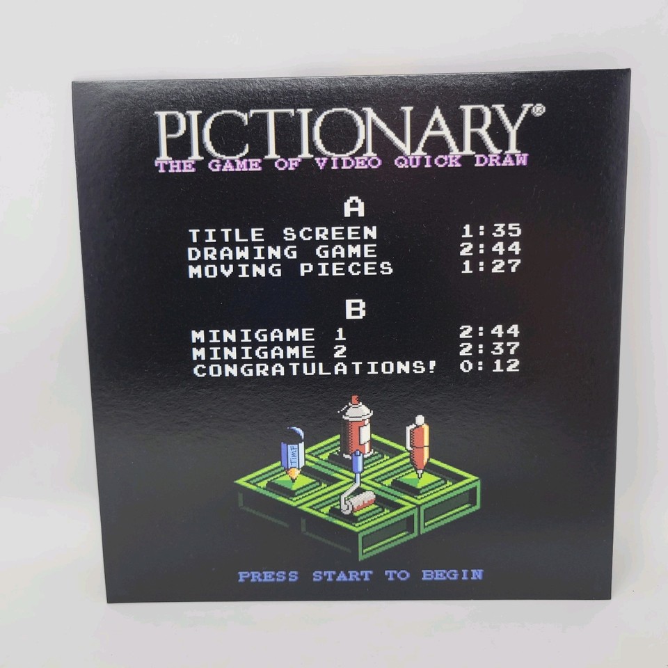 Pictionary 7" inch Vinyl Record OST VGM Yellow Colored Not Moonshake ...