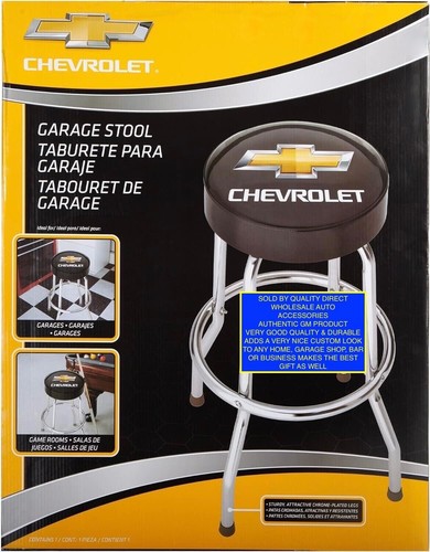 Authentic GM Chevrolet Garage OFFICE HOME HOUSE Padded Bar Stool BEST ...